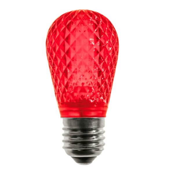 11S14 LED Red Retro Fit Patio Bulbs