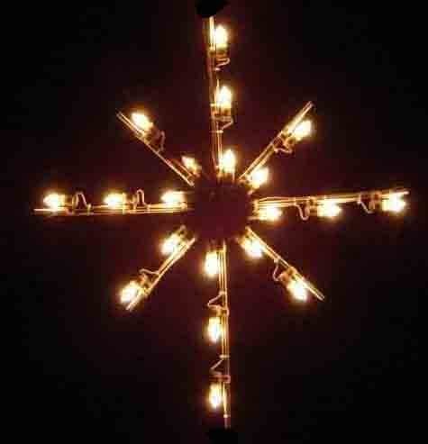 3' Starburst Holiday Light Display