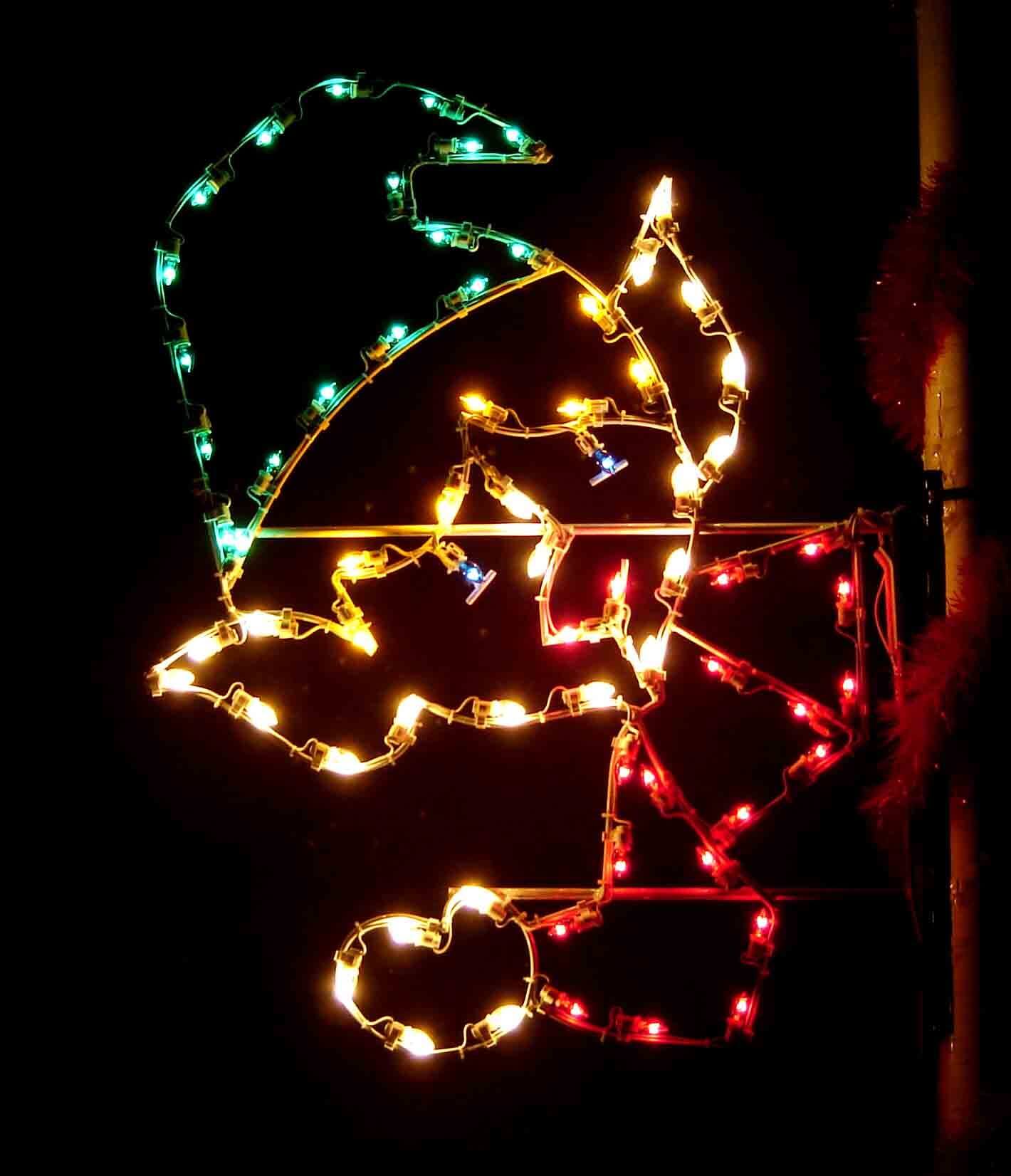 4' Peeker Elf Pole Mount Holiday Light Display