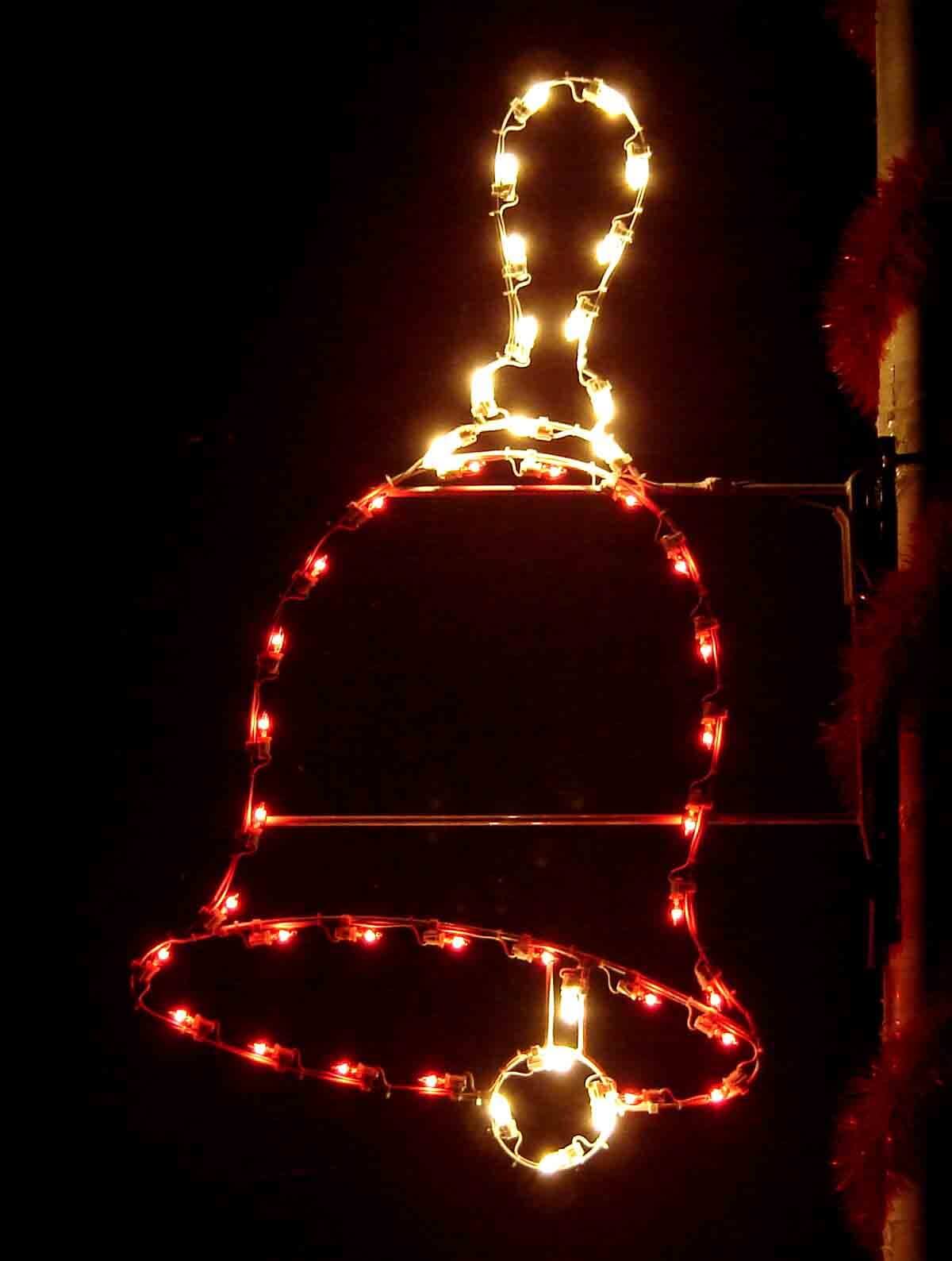 5' Hand Bell Pole Mount Holiday Light Display - Creative Displays