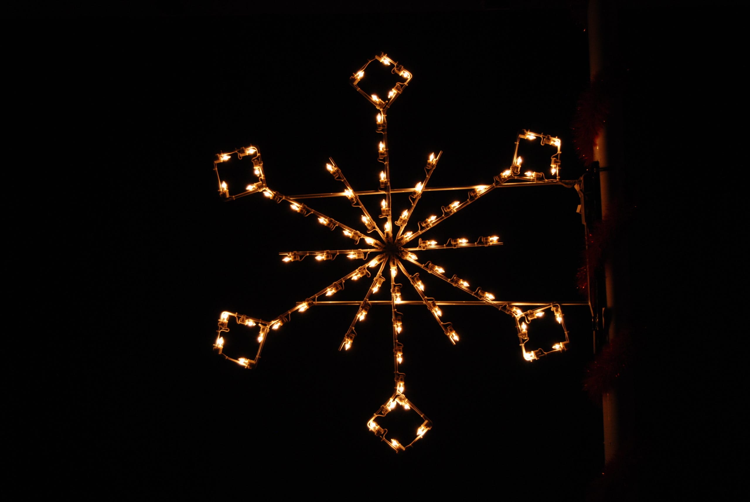 5' Silhouette Winter Snowflake Holiday Light Display