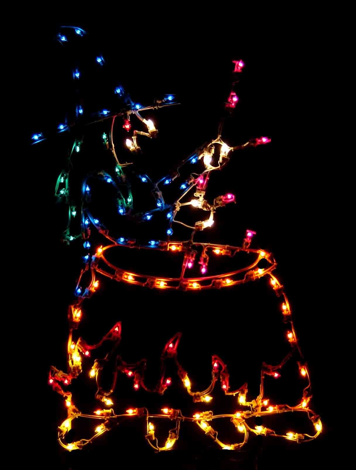 5' Witch's Brew Halloween Light Display - Creative Displays