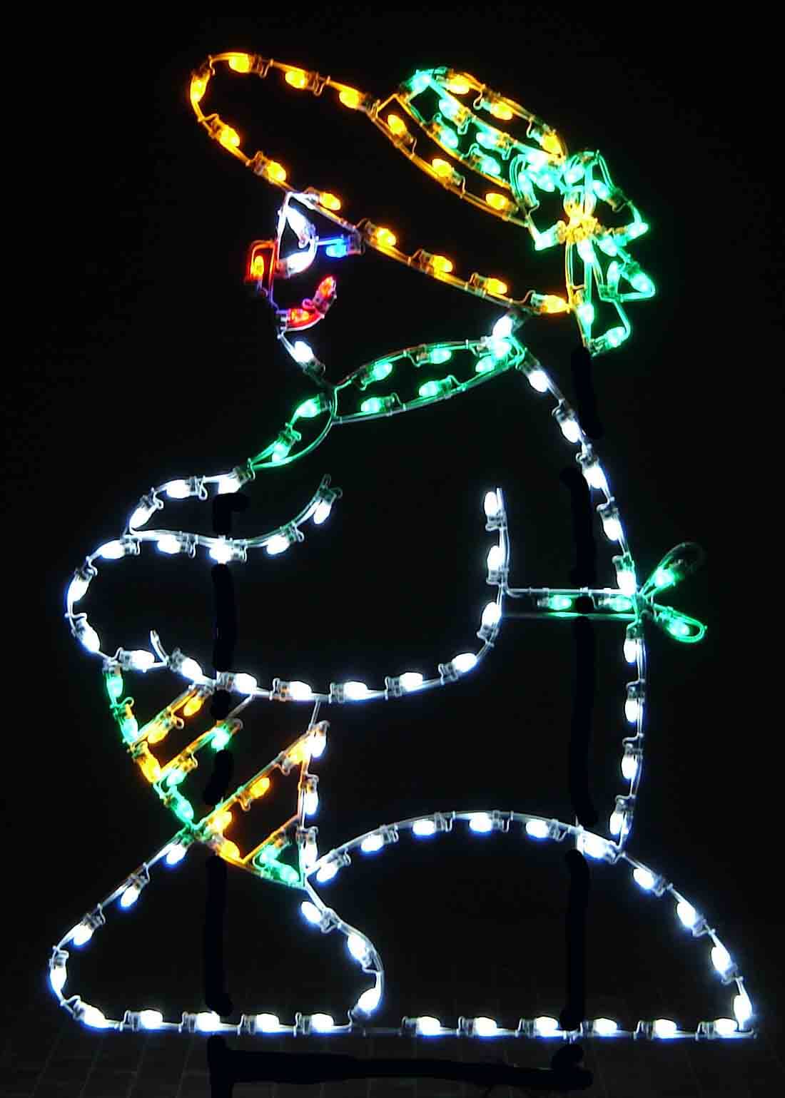 6' Snow Woman Holiday Light Display