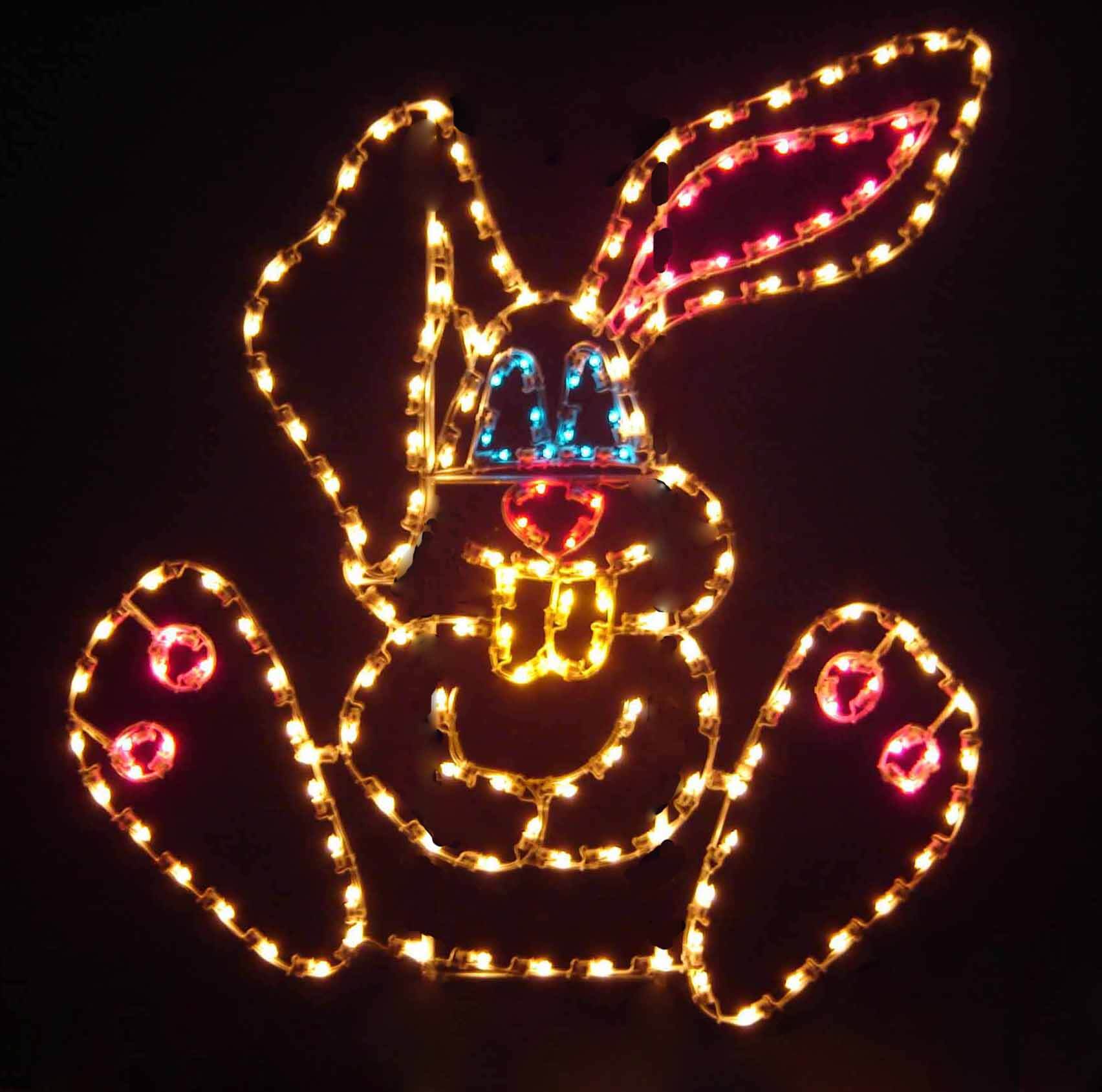 6' Bunny Holiday Light Display - Creative Displays
