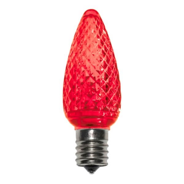 C9 SMD LED Red Retro Fit Bulb 25 Pack - Creative Displays