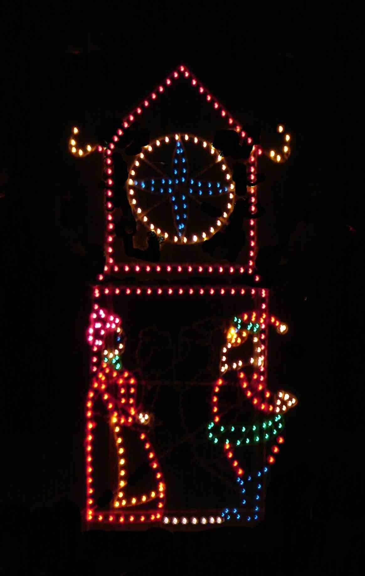 20' Clock Tower Holiday Light Display - Creative Displays