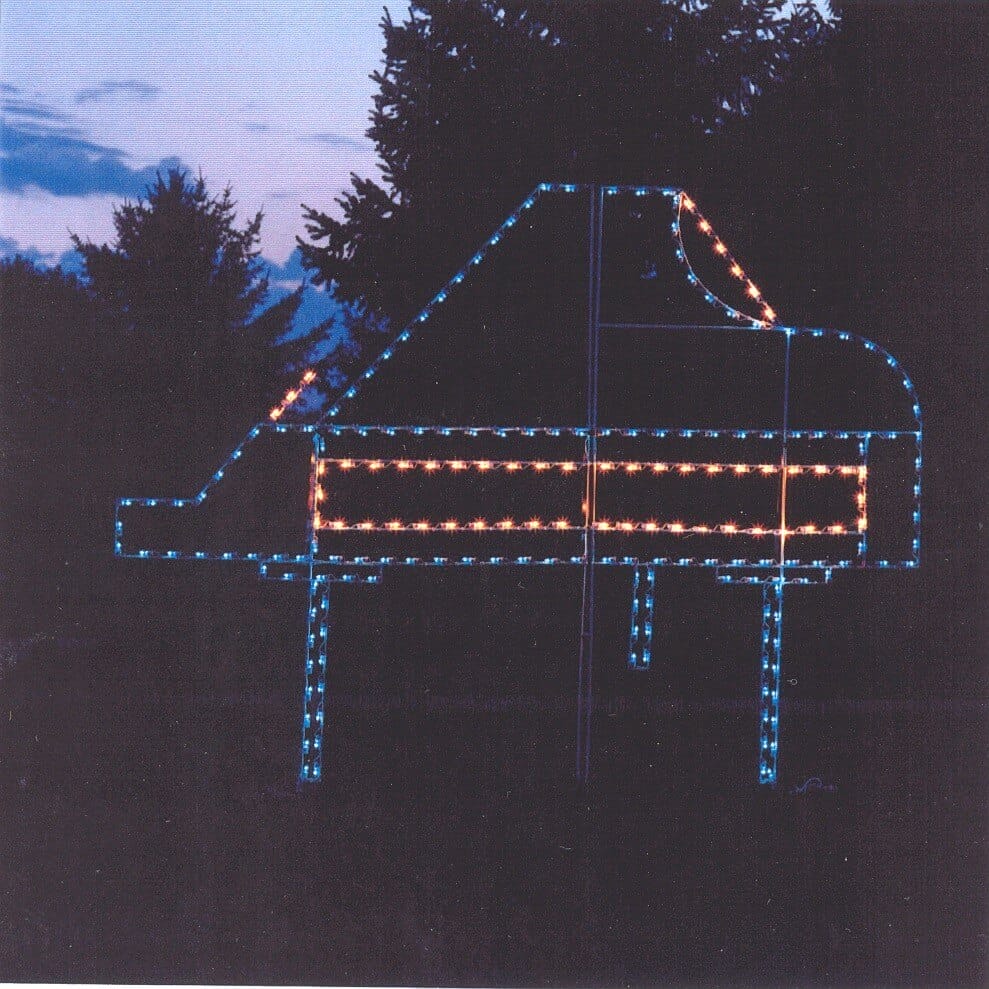 6' Piano Holiday Light Display - Creative Displays