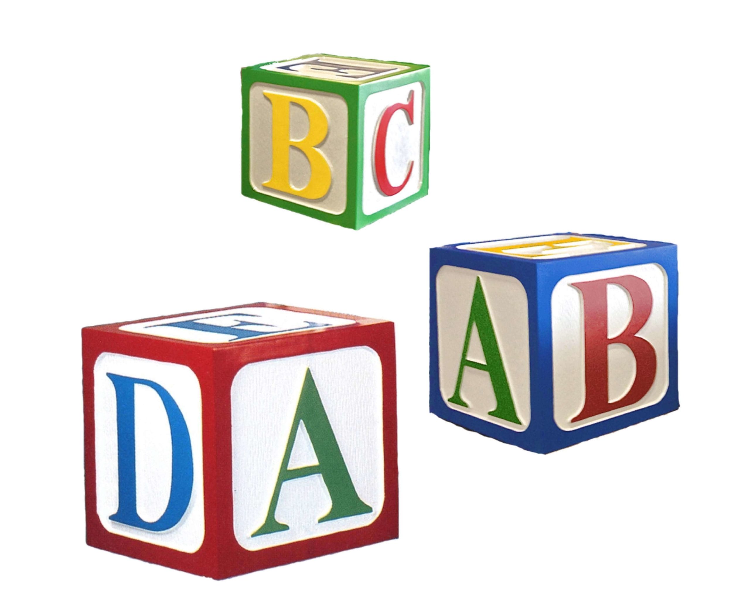 FIBERGLASS OVER SIZED ABC BLOCKS - Creative Displays