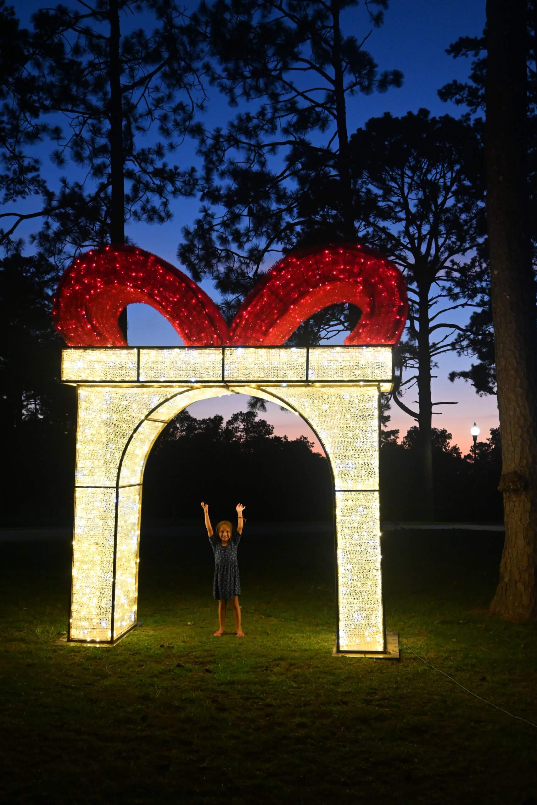 Giant Gift Box Arch for Your Holiday Display