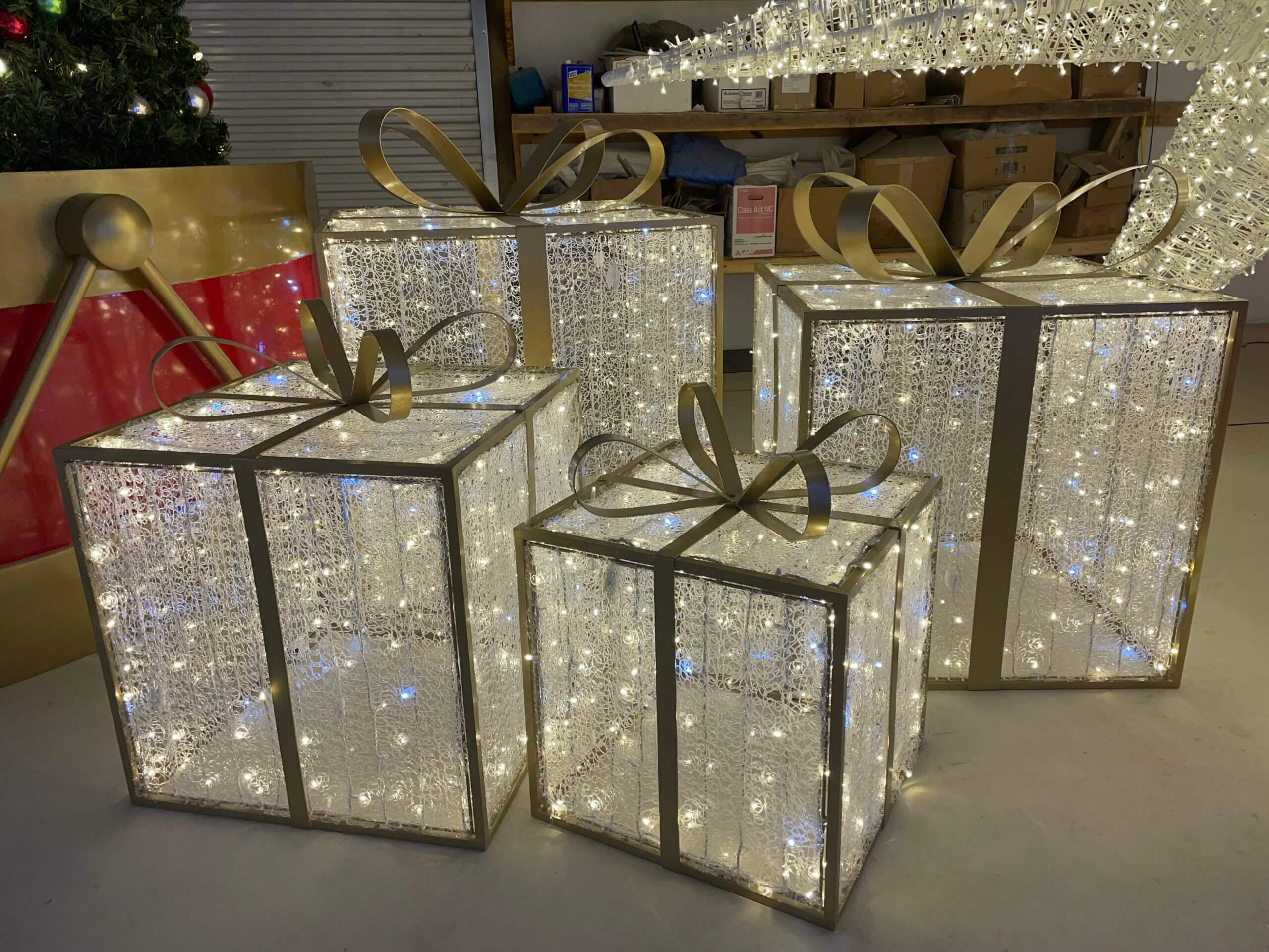 Extra Large Holiday Gift Boxes for Outdoor Decoration
