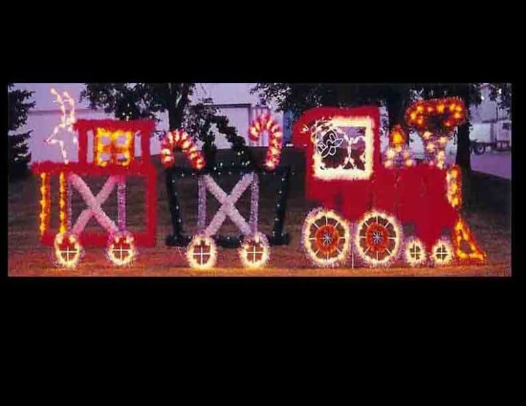 29' Santa Express Train Holiday Light Display - Creative Displays