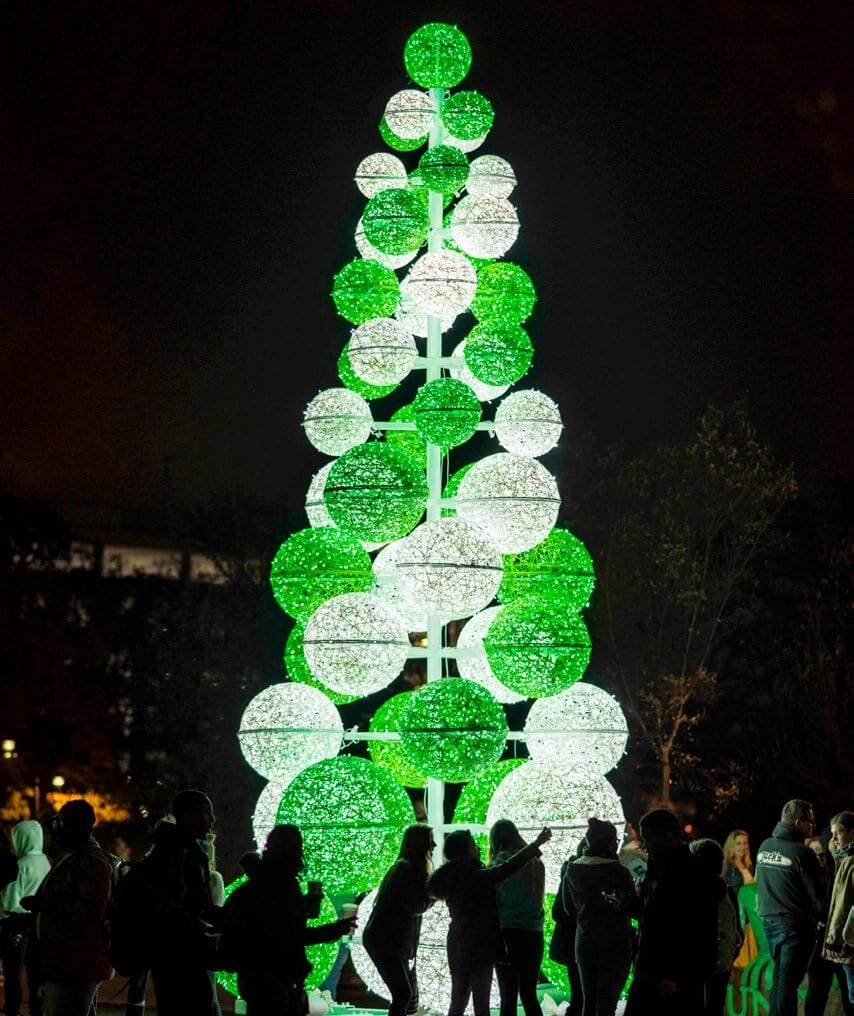 Giant Commercial Orb Christmas Tree - Creative Displays