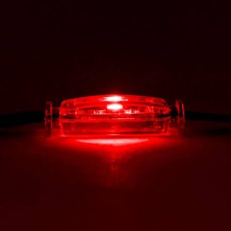 RGB Clear Pebble with Black Wire - 25 Count - Flat Single Sided - 6 ...