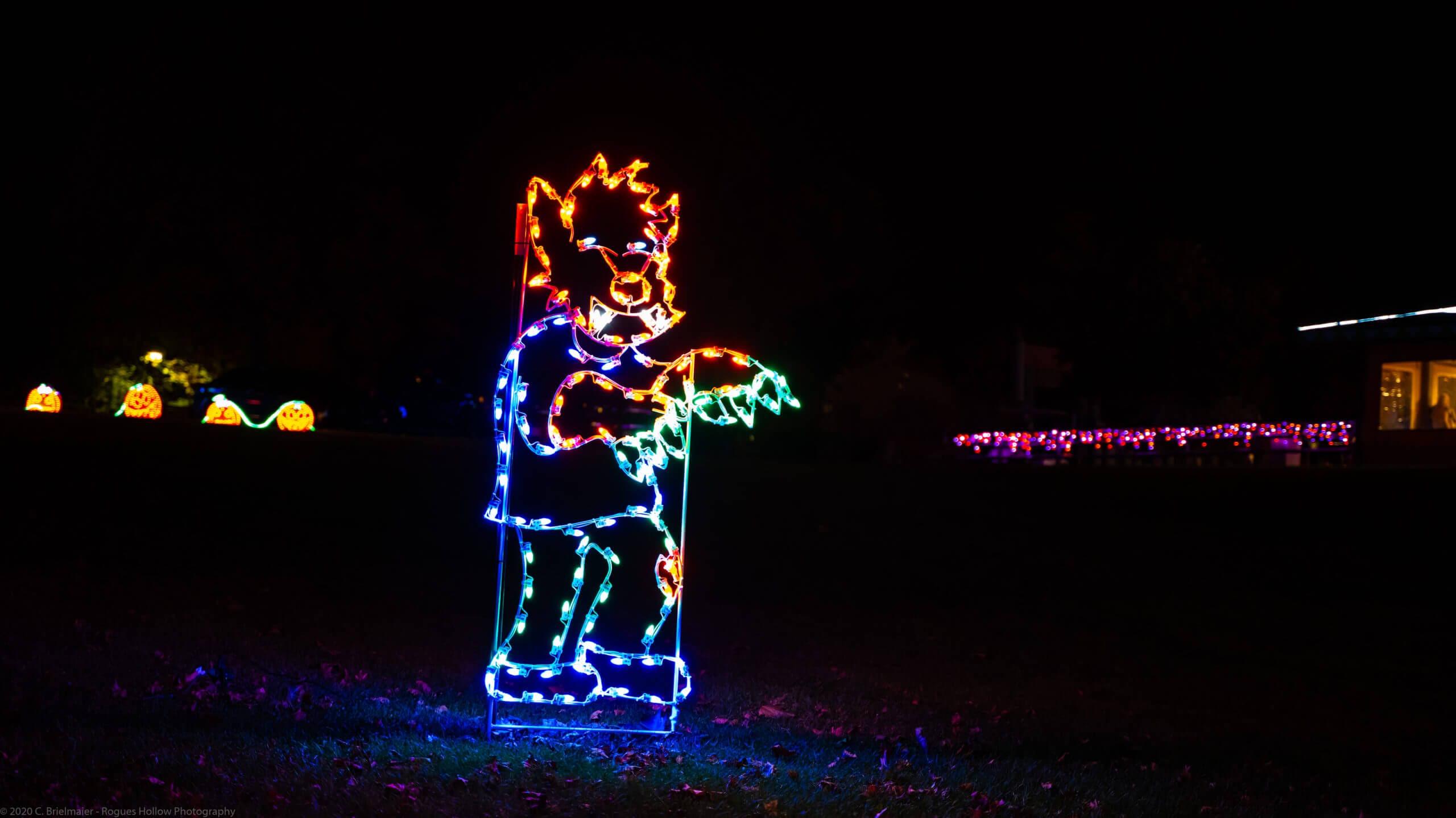 6' Werewolf Halloween Light Display