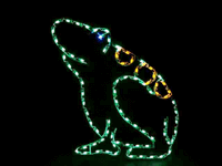5' Frog Holiday Light Display - Creative Displays