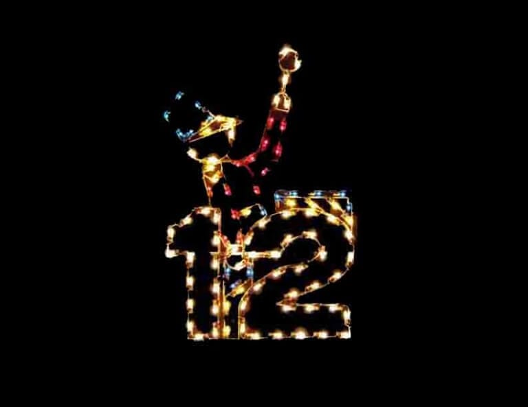 8' Twelve Days Of Christmas - Day 12 Holiday Light Display