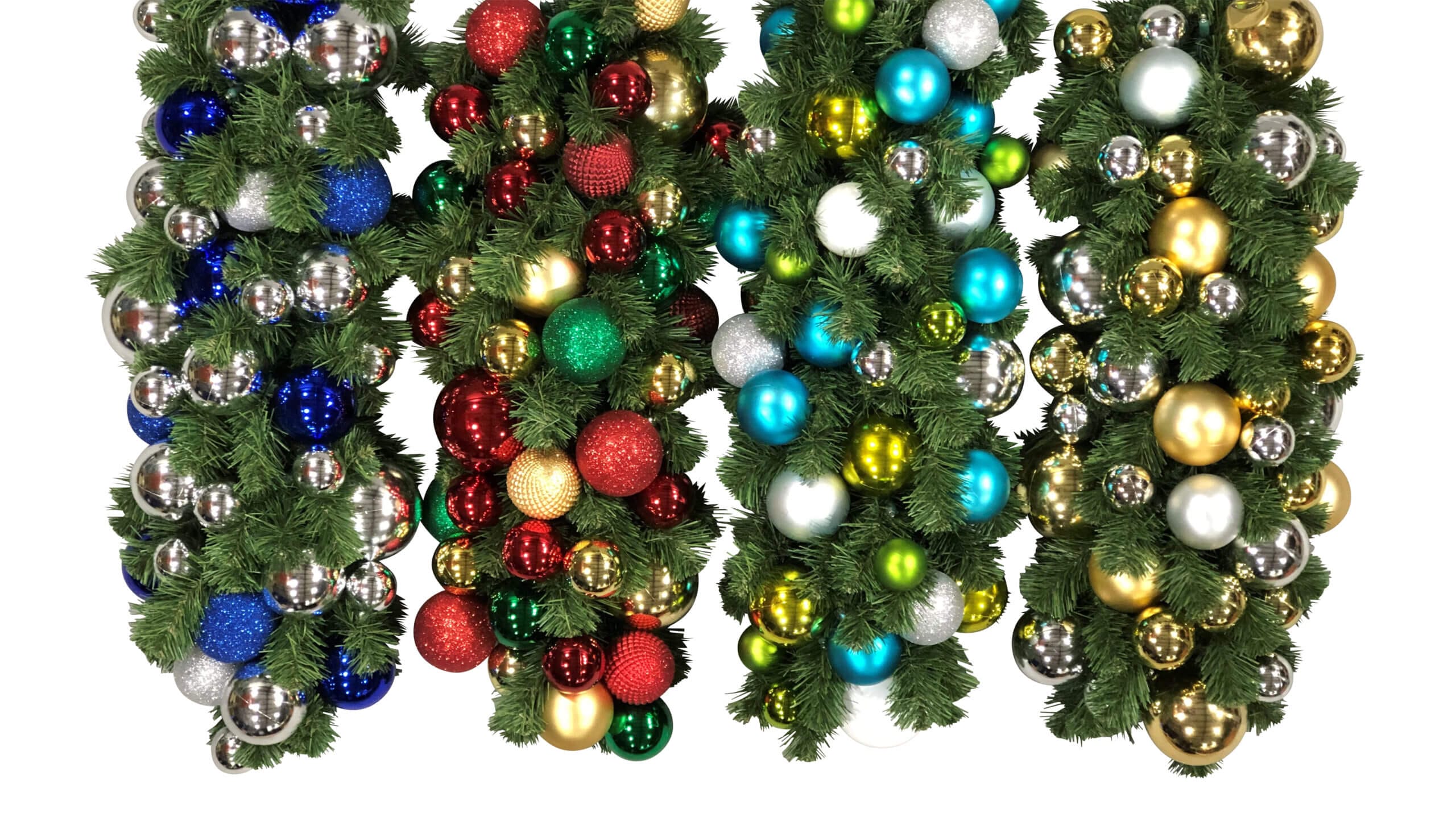 16" GOLD AND SILVER BULLPINE TWO TONE GARLAND