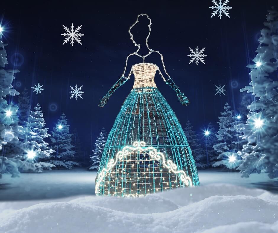 16' Princess Custom Holiday Light Display - Creative Displays