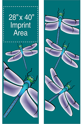 Dancing Dragonflies Street Banner Set- Creative Displays