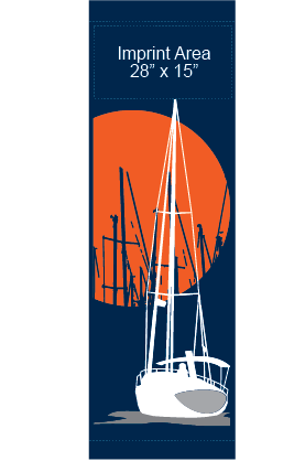 Sailing In Harbor Sun Street Banner- Creative Displays