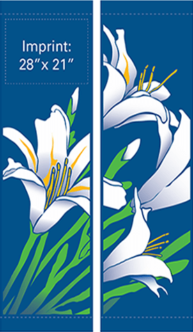 Lilies In The Breeze Street Banner Set - Creative Displays