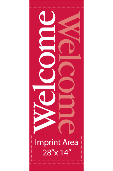 Welcome In Red Street Banner - Creative Displays
