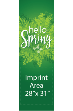 Hello Green Spring Street Banner - Creative Displays