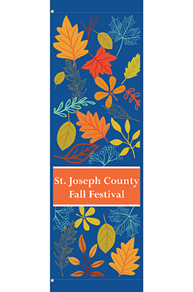 Falling Leaves Festival Street Banner - Creative Displays