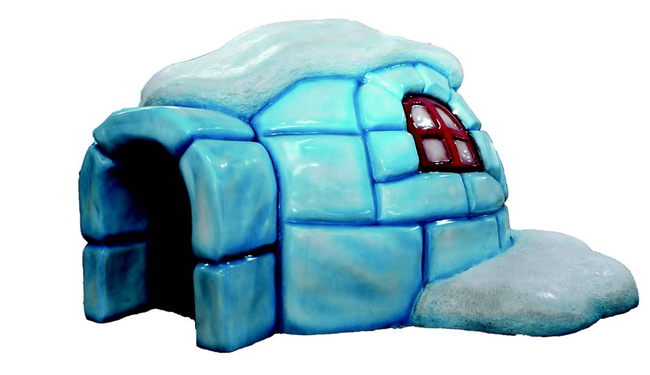 4' Igloo Fiberglass Holiday Display - Creative Displays