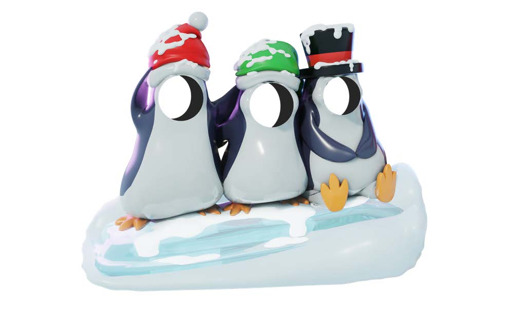 5' Penguins on Ice Photo Op- Creative Displays