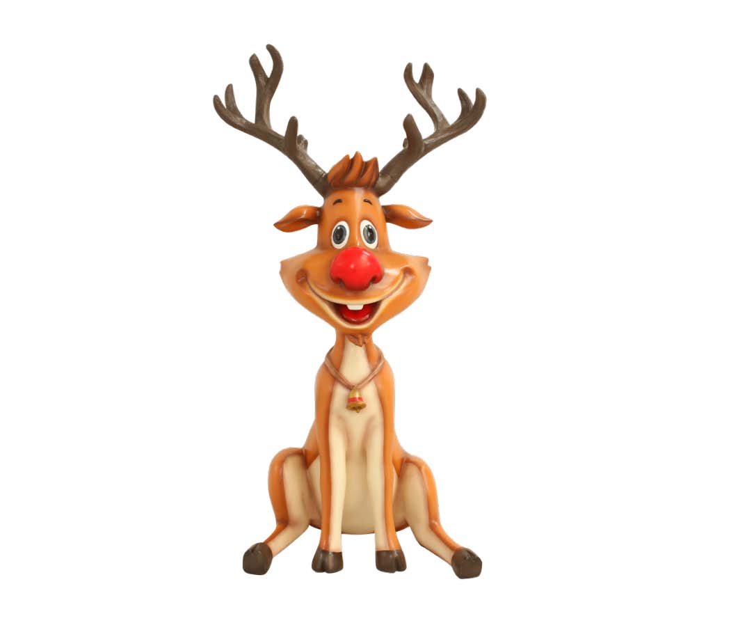 4.5' Sitting Reindeer - Creative Displays