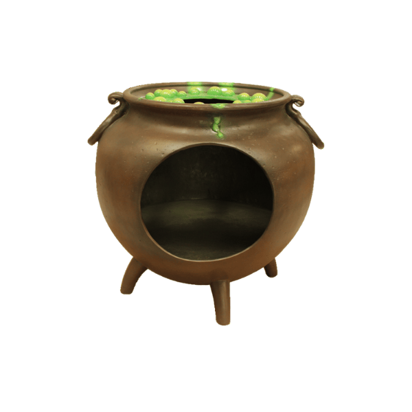 4' Witch Cauldron Halloween Fiberglass Display - Creative Displays
