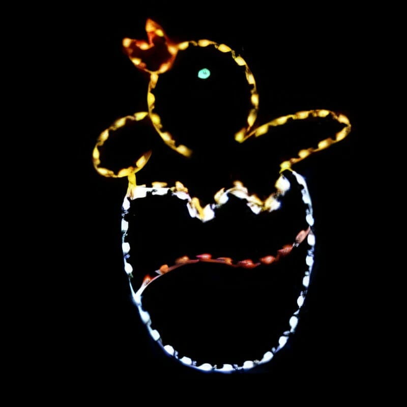 6' Chick In An Egg Holiday Light Display - Creative Displays