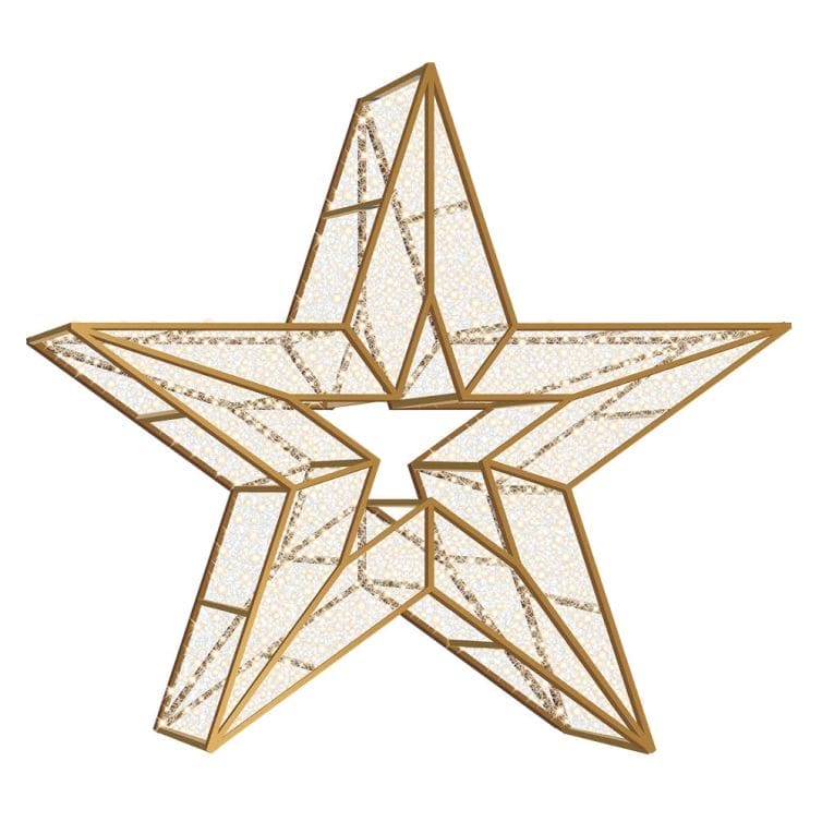 Stunning Oversized 7' 3D LED Star | Holiday light display