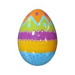 6' Multicolored Easter Egg Fiberglass Display - Creative Displays