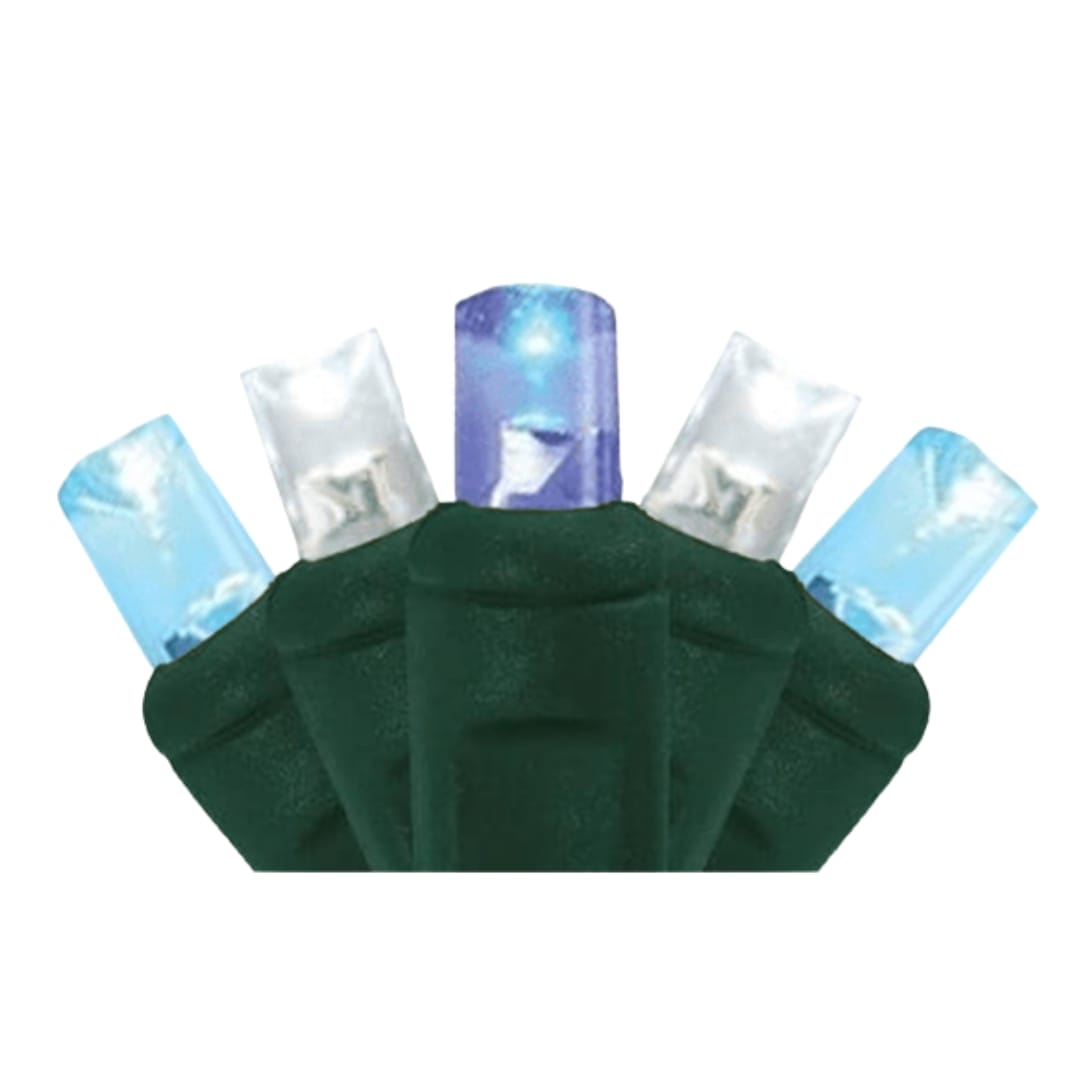 5mm 50 Light LED Pure White/Aquamarine/Blue Mini Light Strings