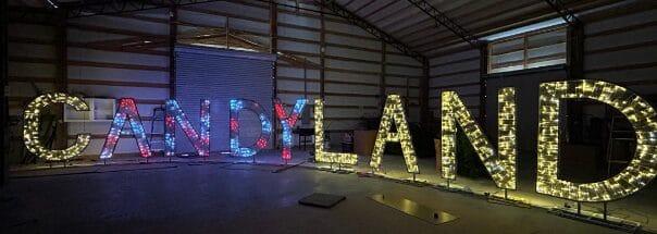Custom Lighted 2D Letter Displays – Large Outdoor Letters